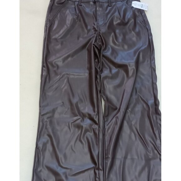 Time and Tru | Pants & Jumpsuits | Time And Tru Brown Faux Leather ...